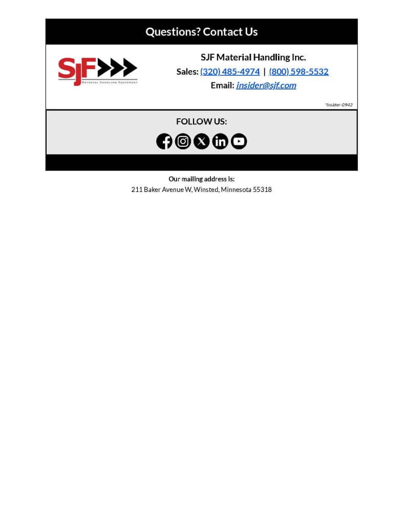 SJF Material Handling Blog - Info, Tutorials and How To Guides