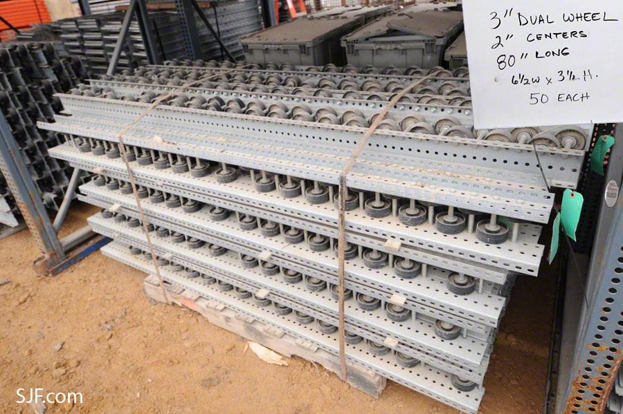 Lot 1 - Dual Poly Wheel Pallet Flow