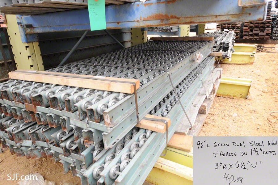 Lot 10 - Dual Steel Wheel Pallet Flow